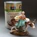 Antique Meissen Porcelain Figurine Miniature 9 Cm X 10 Cm RARE Farmer's ...