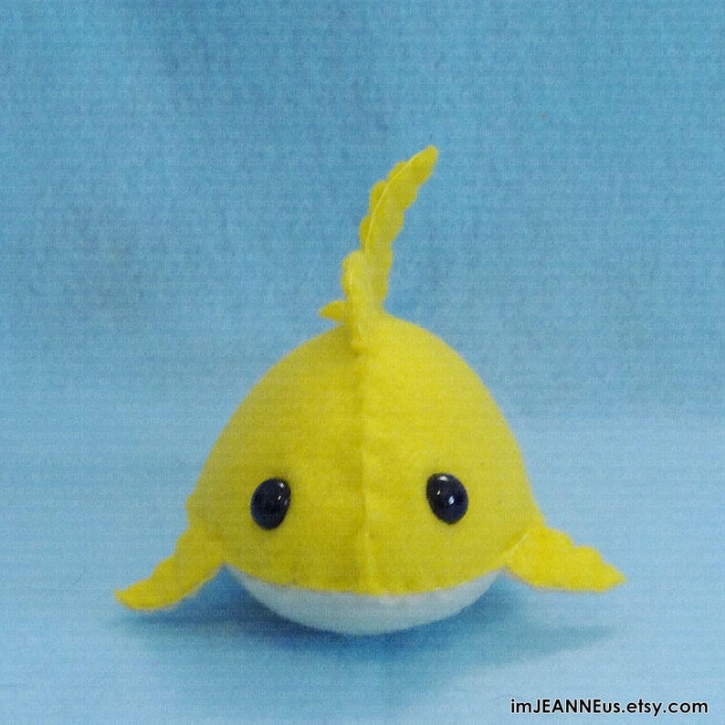 Lemon Shark Plush MADE TO ORDER Cute Yellow Shark Kawaii - Etsy