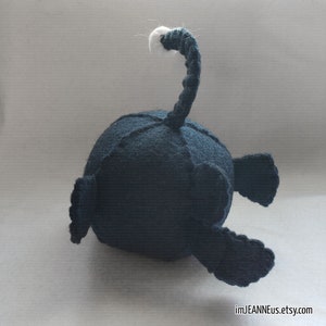 Angler Fish Plush - MADE TO ORDER - Cute Kawaii Angry Fishie Plushie ...