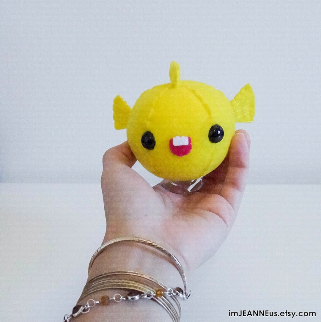 Handmade Lumpsucker Plush With Suction Cup: Kawaii Aquatic Decor - Etsy