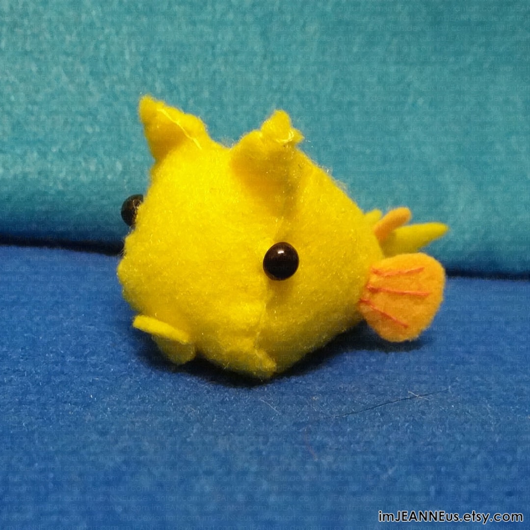 Boxfish Longhorn Cowfish Plush - MADE TO ORDER - Any Color Stuffed ...
