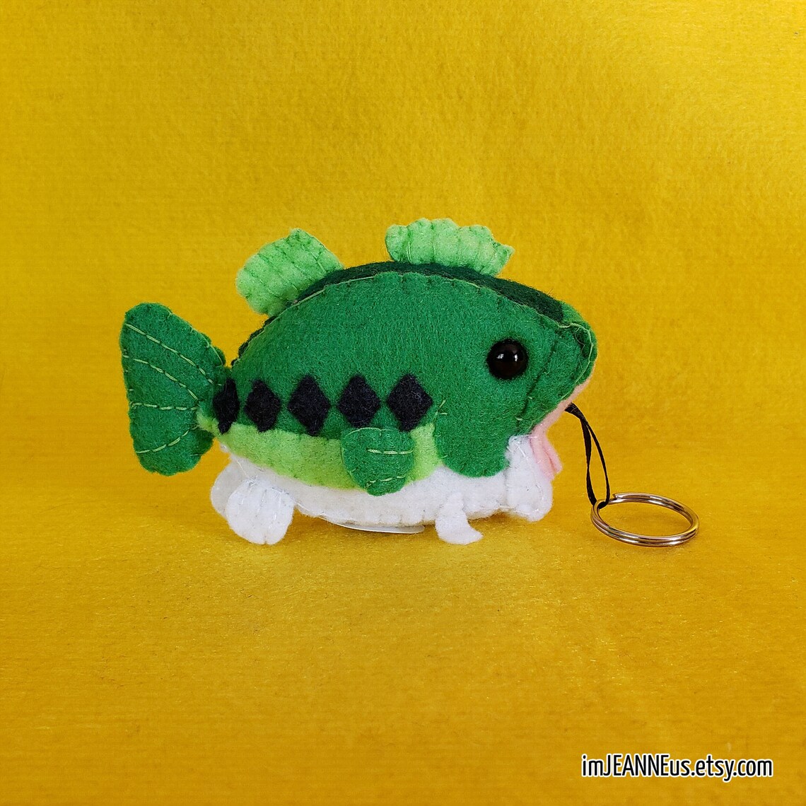 Bass Fish Plush or Key Chain MADE TO ORDER Super Cute | Etsy