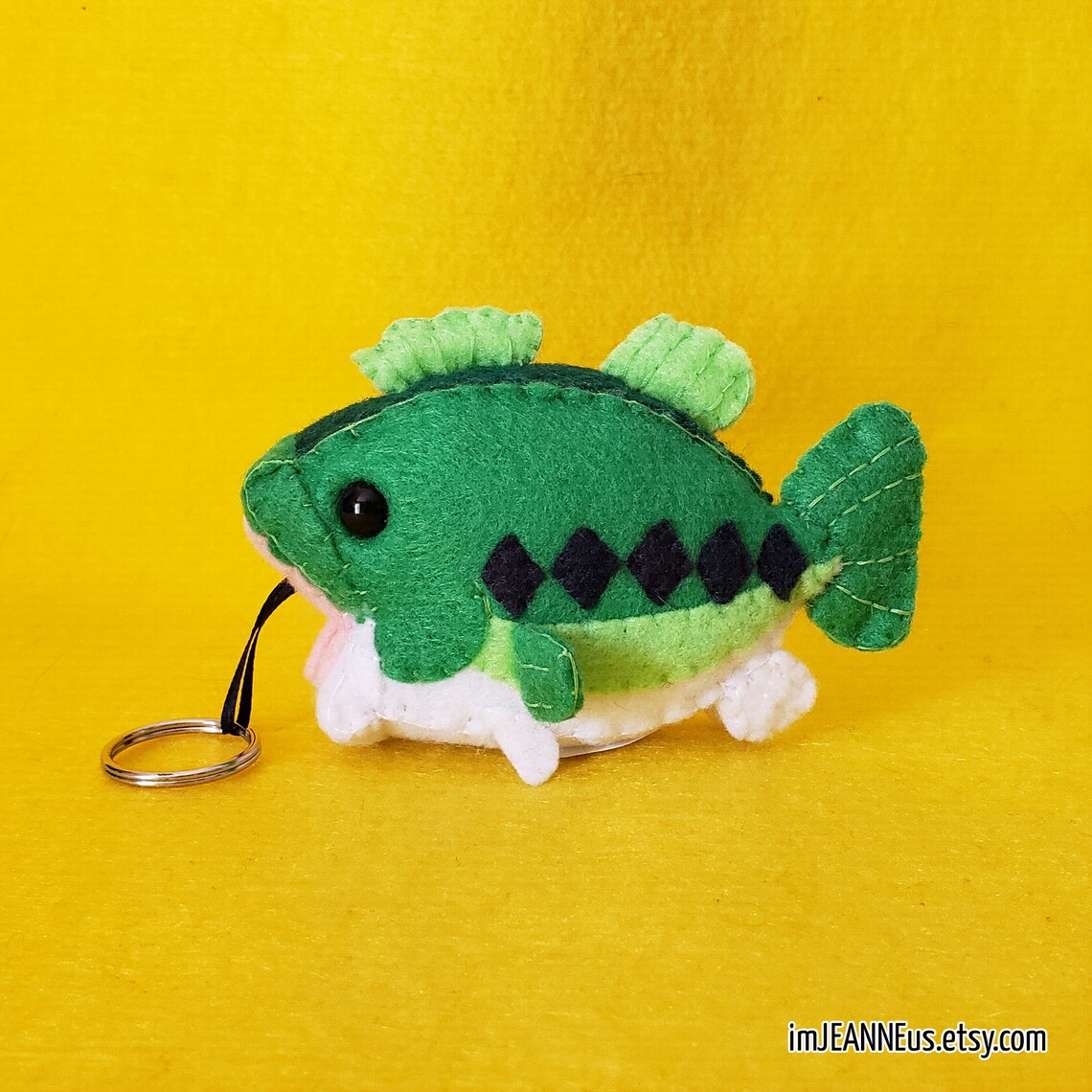 Bass Fish Plush or Key Chain MADE TO ORDER Super Cute | Etsy