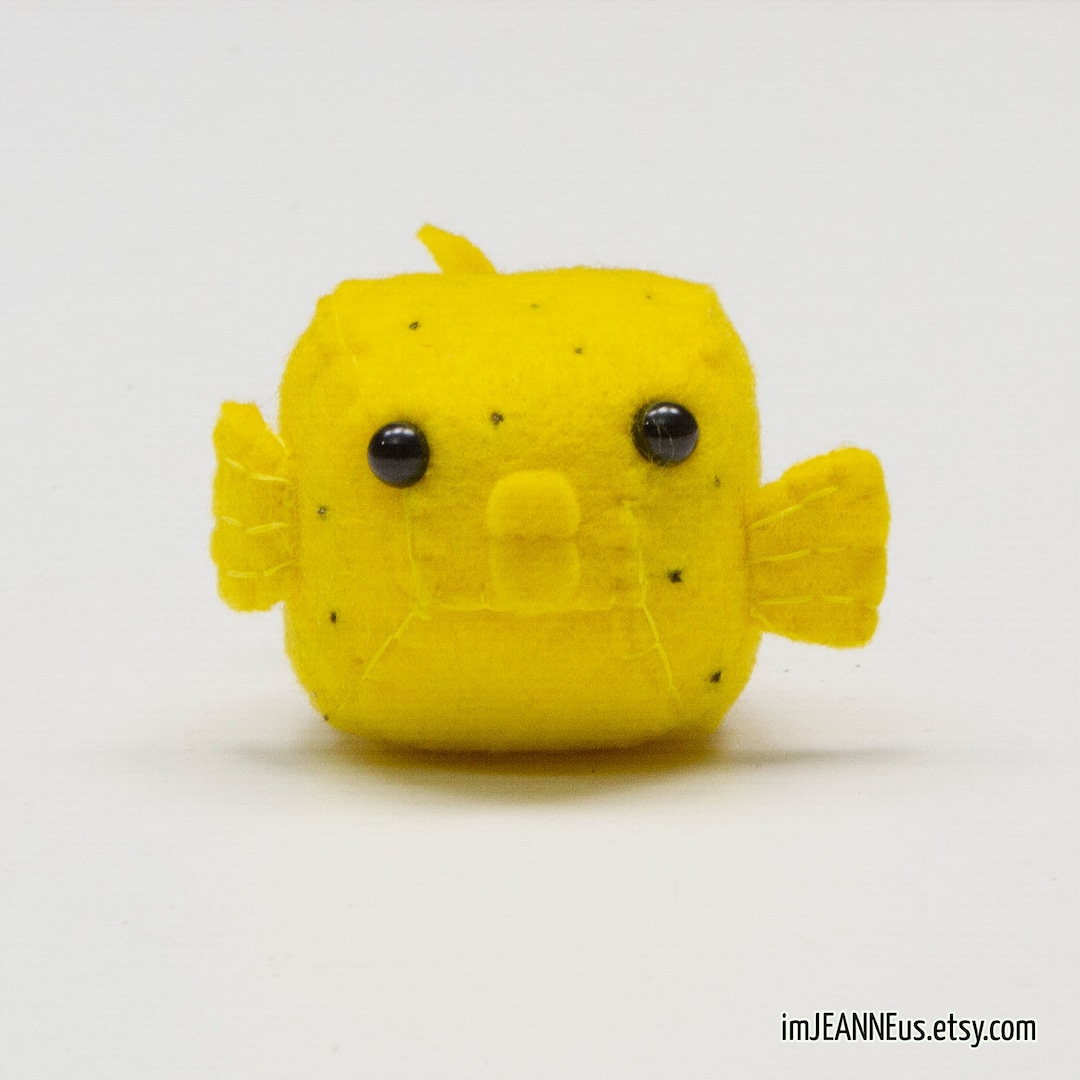 Spotted Boxfish Plush Tiny Fish Gift MADE TO ORDER - Etsy