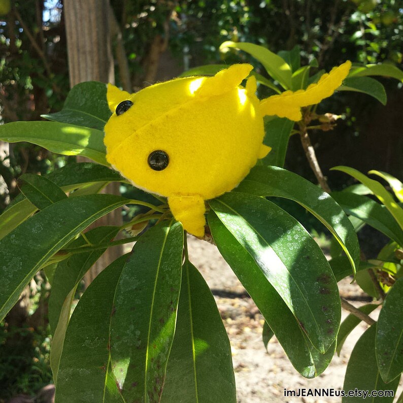 Lemon Shark Plush MADE TO ORDER Cute Yellow Shark Kawaii - Etsy