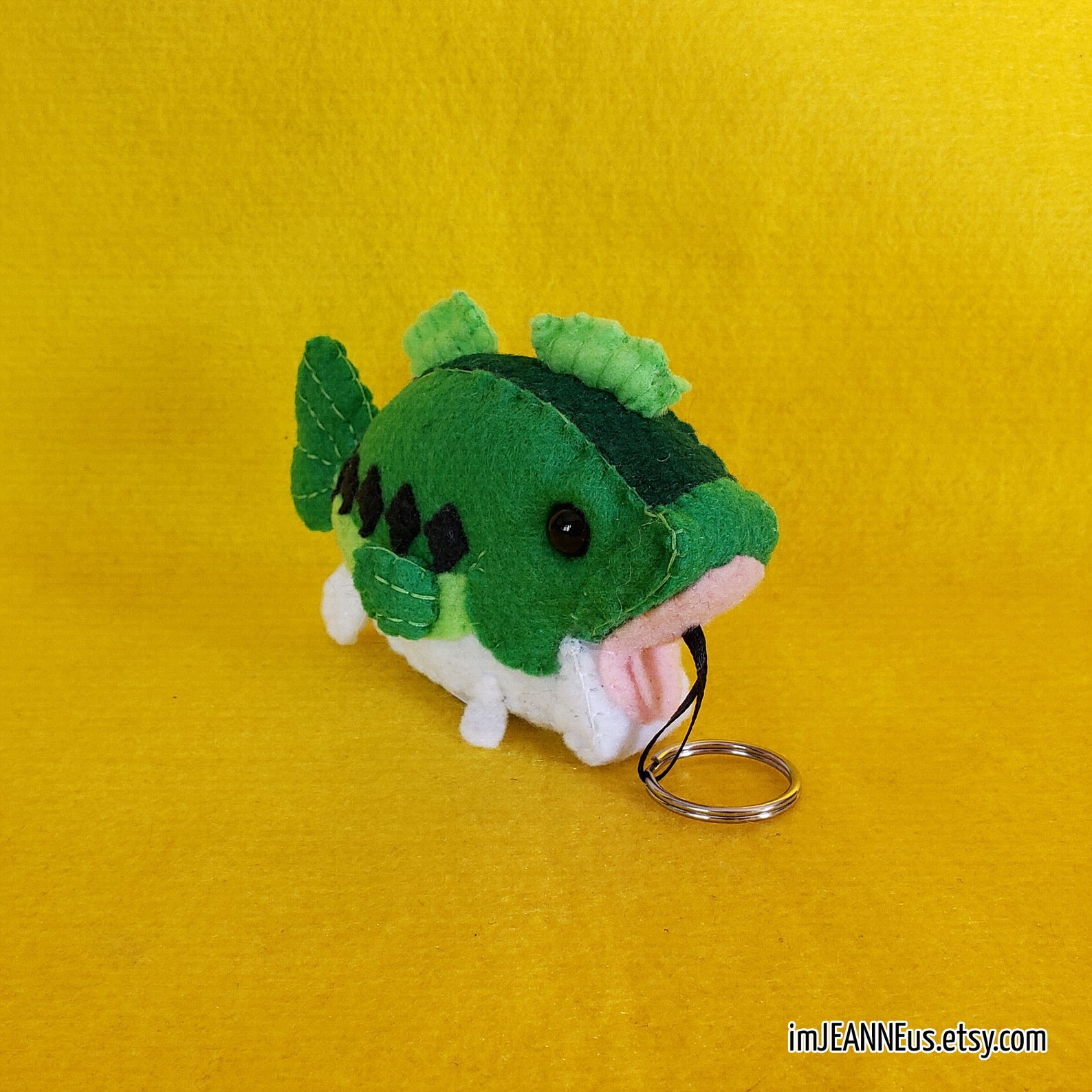 Bass Fish Plush or Key Chain MADE TO ORDER Super Cute | Etsy