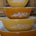 Butterfly Gold Bouquet Vintage Pyrex Cinderella Mixing Bowl 441 442 443 ...