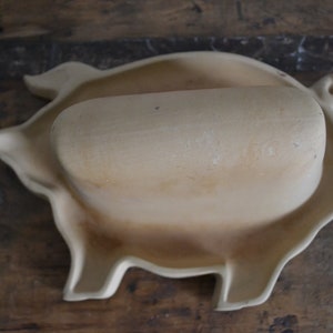 Haeger Natural Stone Microwave Bacon Cooker Pig - Etsy