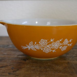 Butterfly Gold Bouquet Vintage Pyrex Cinderella Mixing Bowl 441 442 443 ...