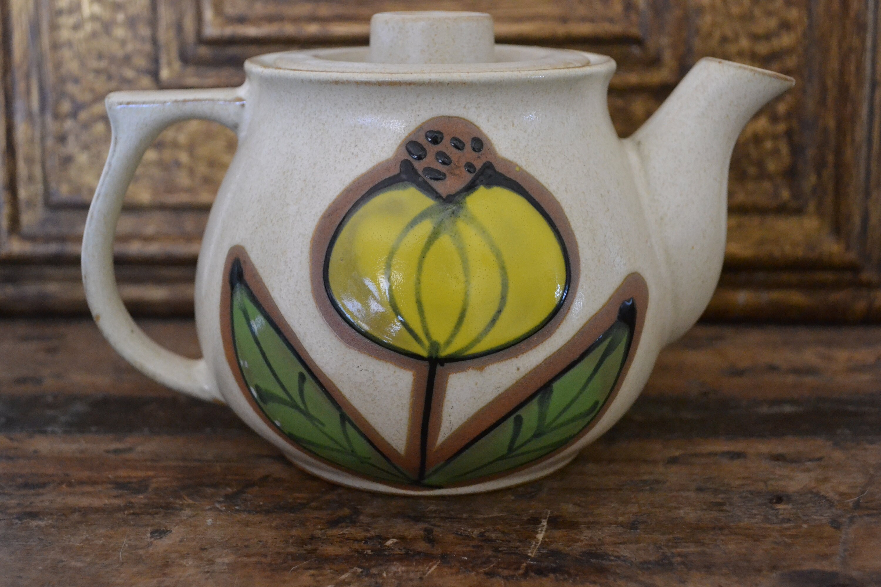 Japanese Stoneware Tulip Teapot - Etsy