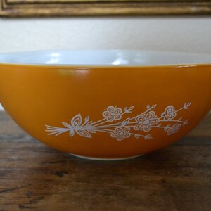 Butterfly Gold Bouquet Vintage Pyrex Cinderella Mixing Bowl 441 442 443 ...