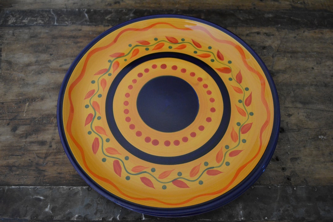 Libbey Salsa Dinner Plates Set of 4 - Etsy