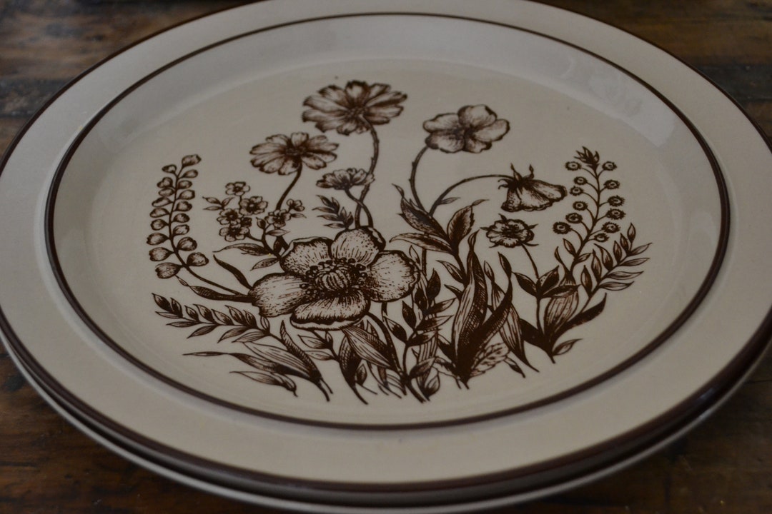 Design Four Stoneware 700 Indian Summer by Sango Chop Plate - Etsy