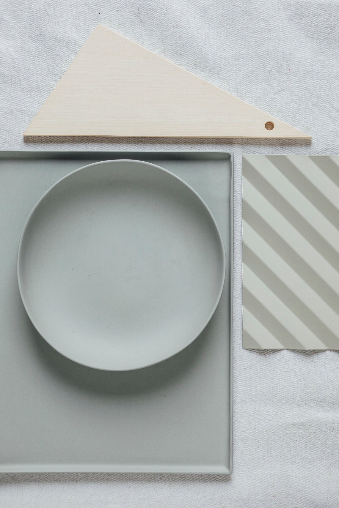 Plate Porcelain Gray Deep per Piece - Etsy