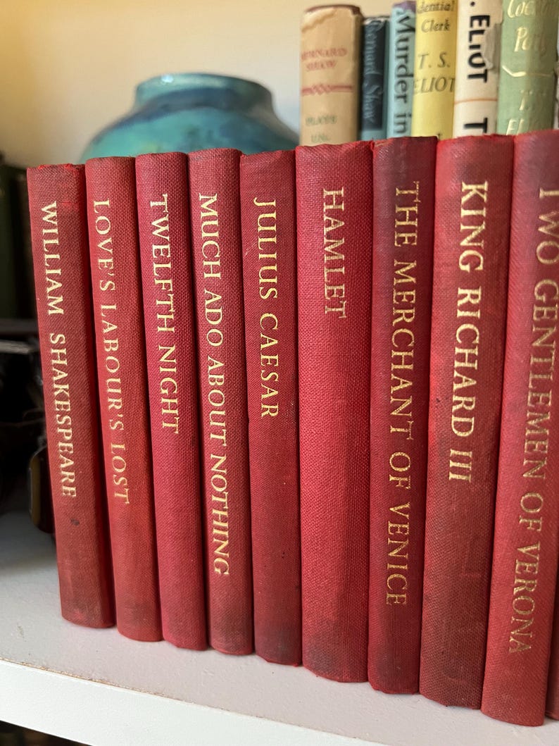 William Shakespeare Vintage Temple Shakespeare Books 1930’s Onwards in ...