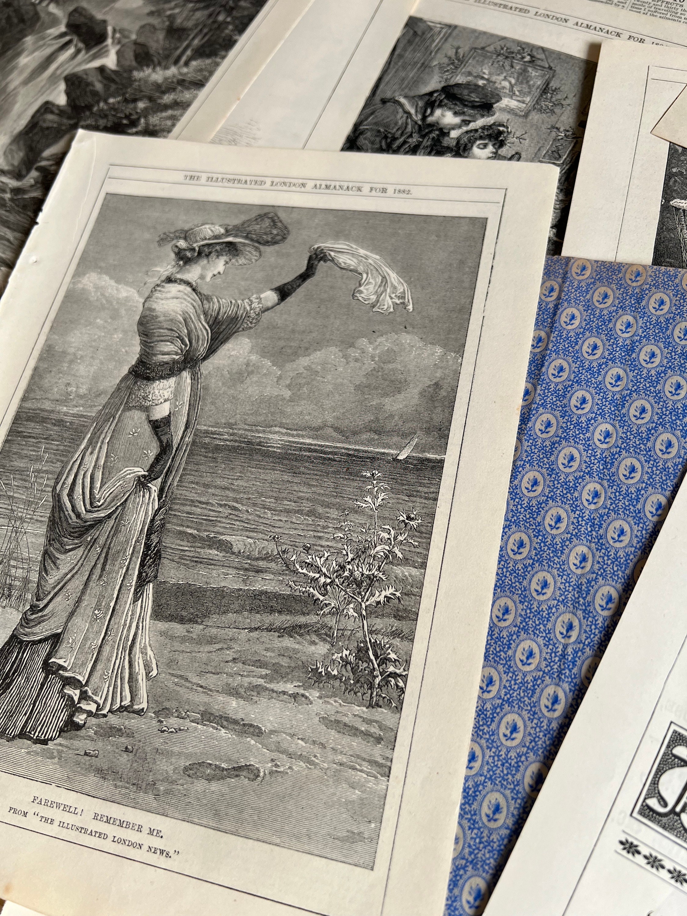 Bundle of 30 Original Illustrated London Almanac Pages From 1872-1874 ...