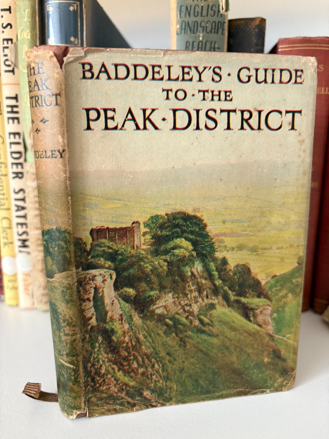 Vintage Baddeley's Peak District Guide Book: 11th Edition, Wartime Map ...