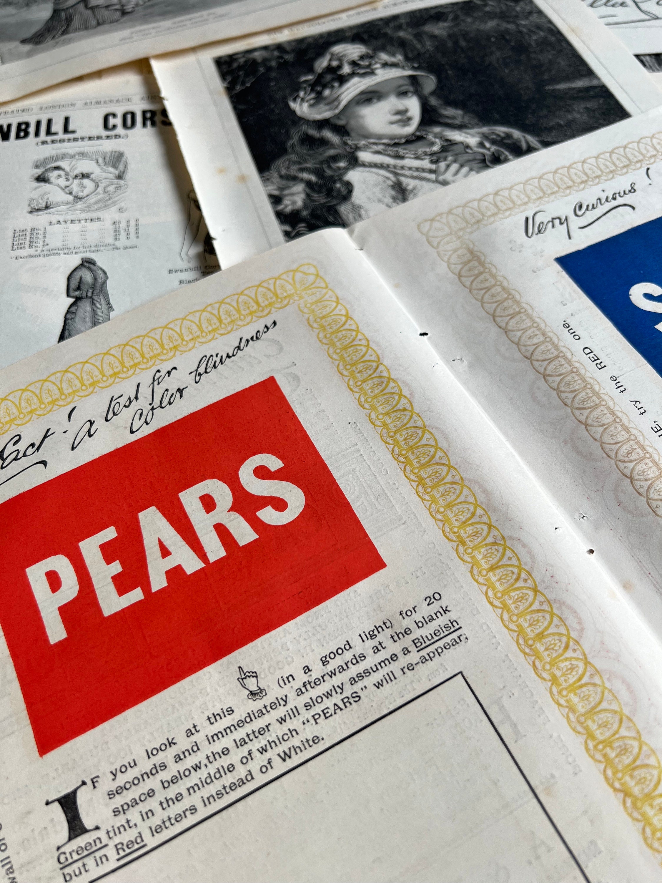 Bundle of 30 Original Illustrated London Almanac Pages From 1872-1874 ...