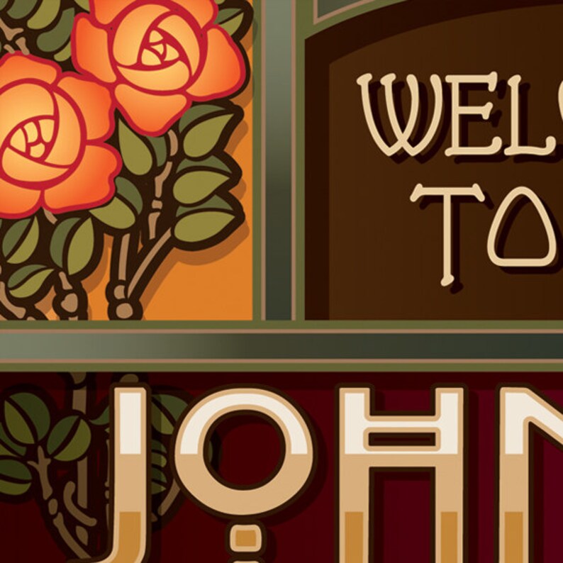 Customizable Print Welcome to the Home of YOUR NAME - Etsy