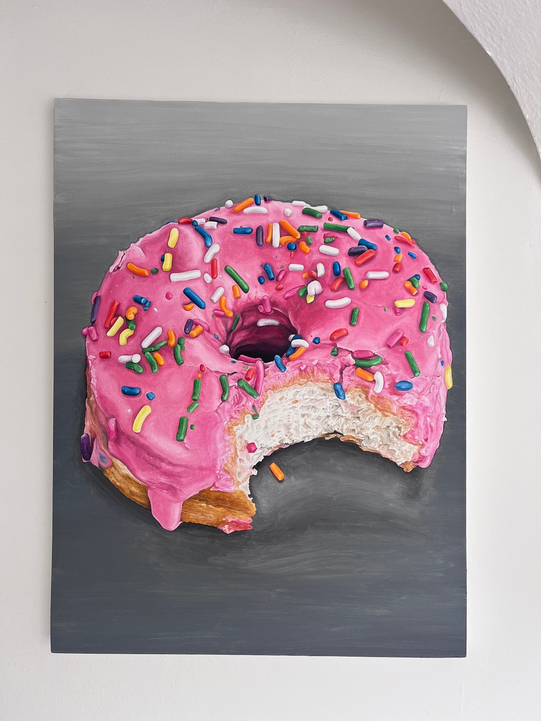 The Homer Donut Original Oil Painting - Etsy