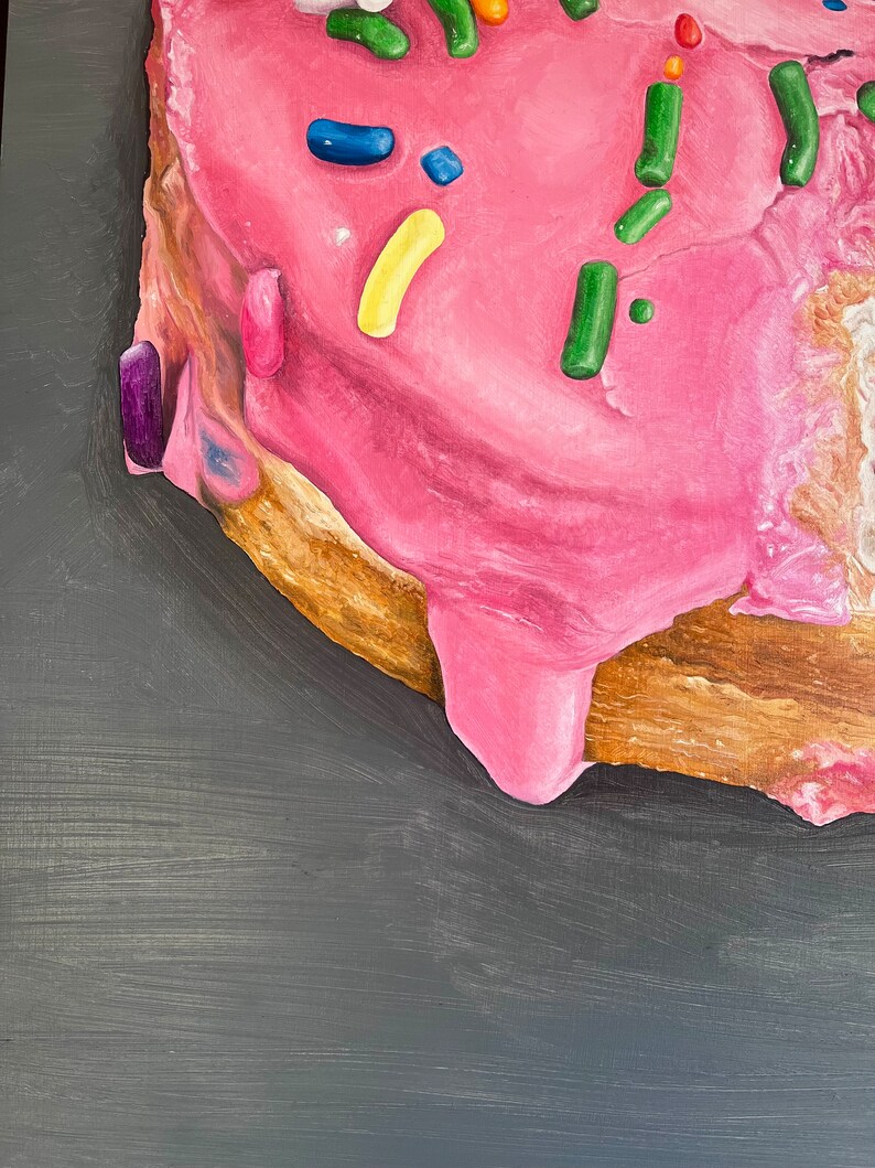 The Homer Donut Original Oil Painting - Etsy