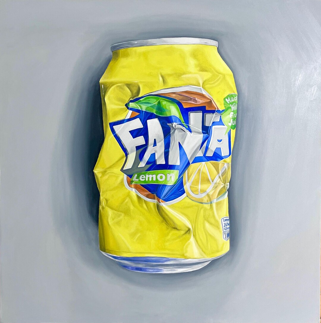 Fanta Lemon - Original Oil Painting - Etsy