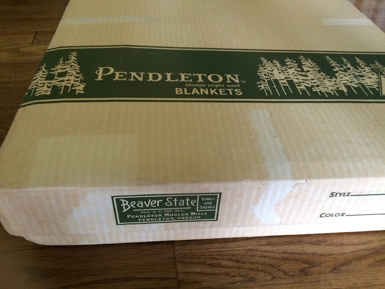 NOS 60's Pendleton Beaver State Robe Blanket IN BOX Vintage - Etsy