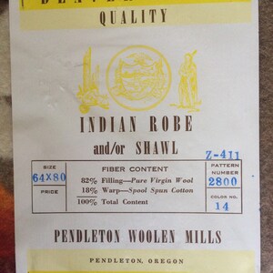 NOS 60's Pendleton Beaver State Robe Blanket IN BOX Vintage - Etsy