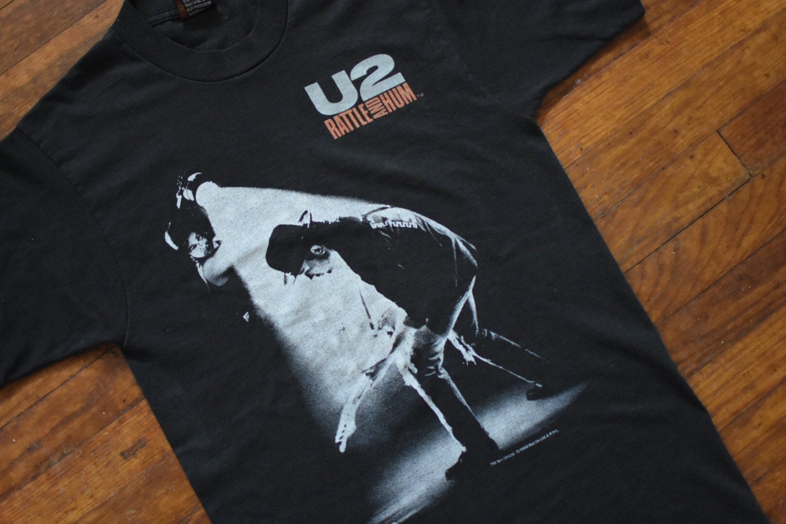 Small Vintage 1988 U2 Rattle and Hum Rock tee shirt