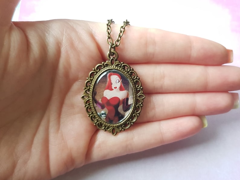 Jessica Rabbit Inspired Cameo Necklace / Who Framed Roger - Etsy