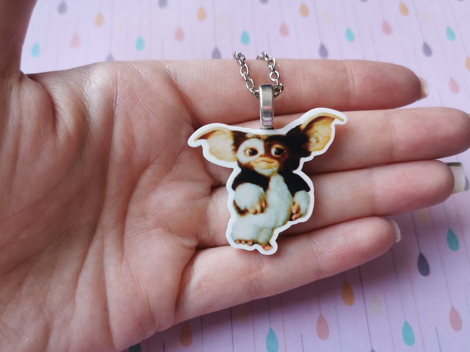 Gizmo Acyrlic Necklace - Etsy UK