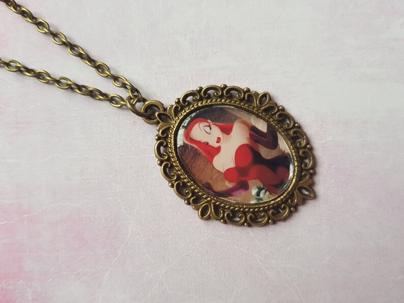 Jessica Rabbit Inspired Cameo Necklace / Who Framed Roger - Etsy