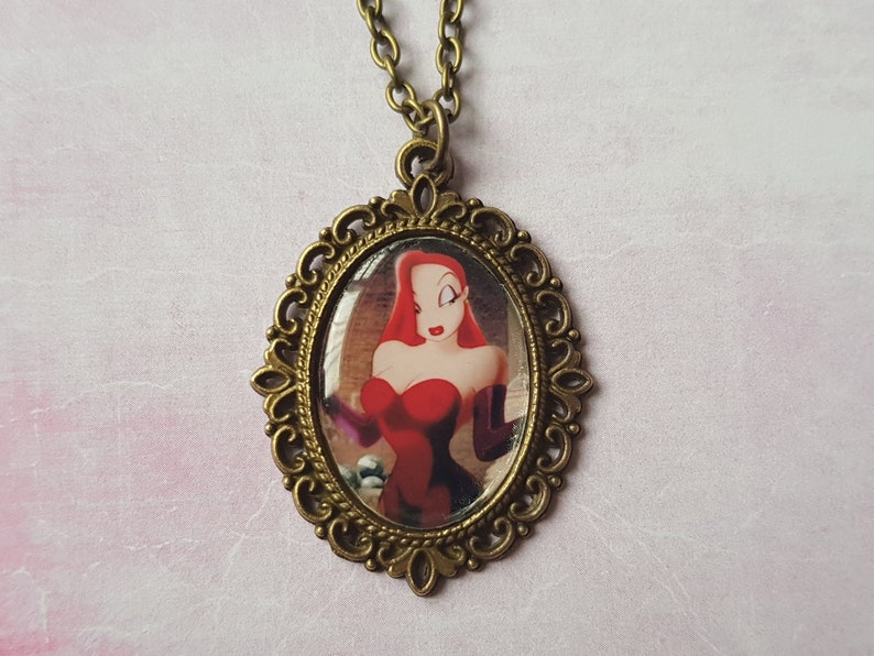 Jessica Rabbit Inspired Cameo Necklace / Who Framed Roger - Etsy