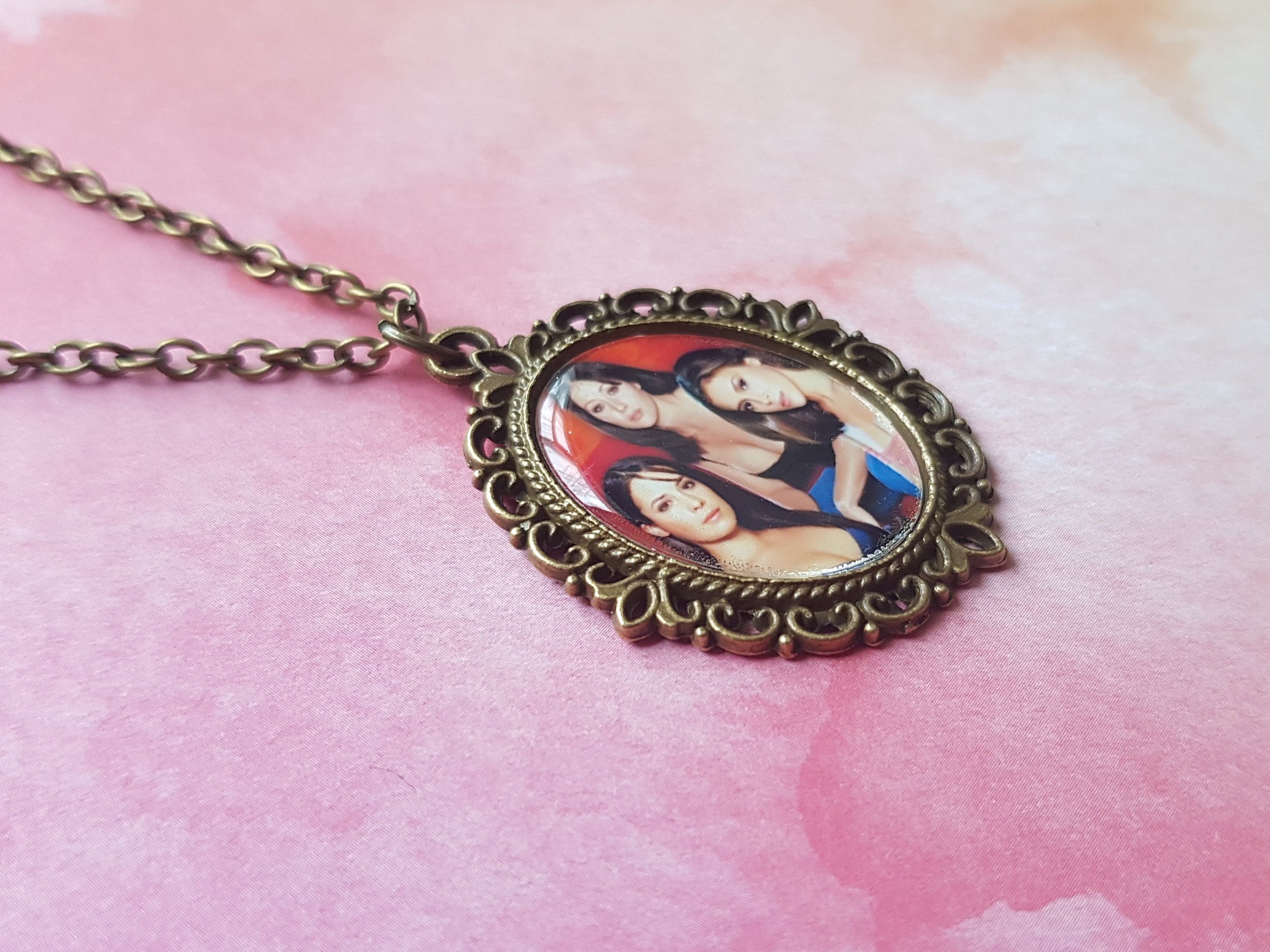 Charmed Inspired Cameo Necklace / Piper Phoebe Prue Paige Halliwell P3 ...