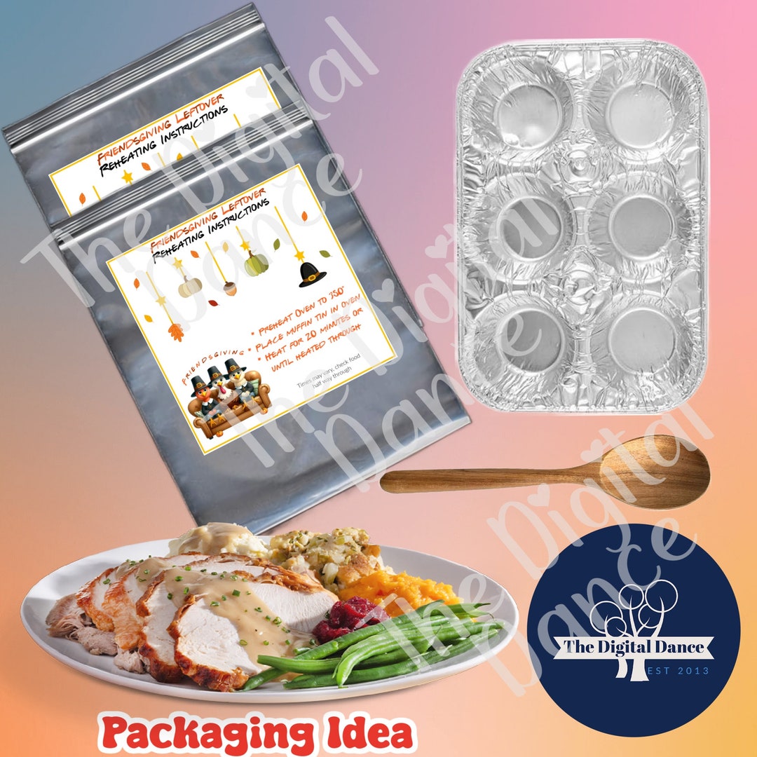 Printable Friendsgiving Leftovers Printable Reheating Instructions ...