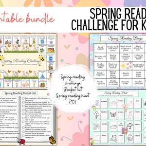 Spring Break Reading Challenge for Kids, Awards, Books, Reader, Log ...