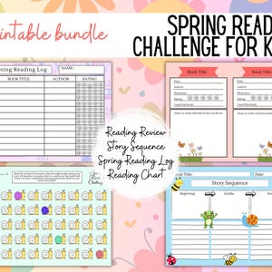 Spring Break Reading Challenge for Kids, Awards, Books, Reader, Log ...