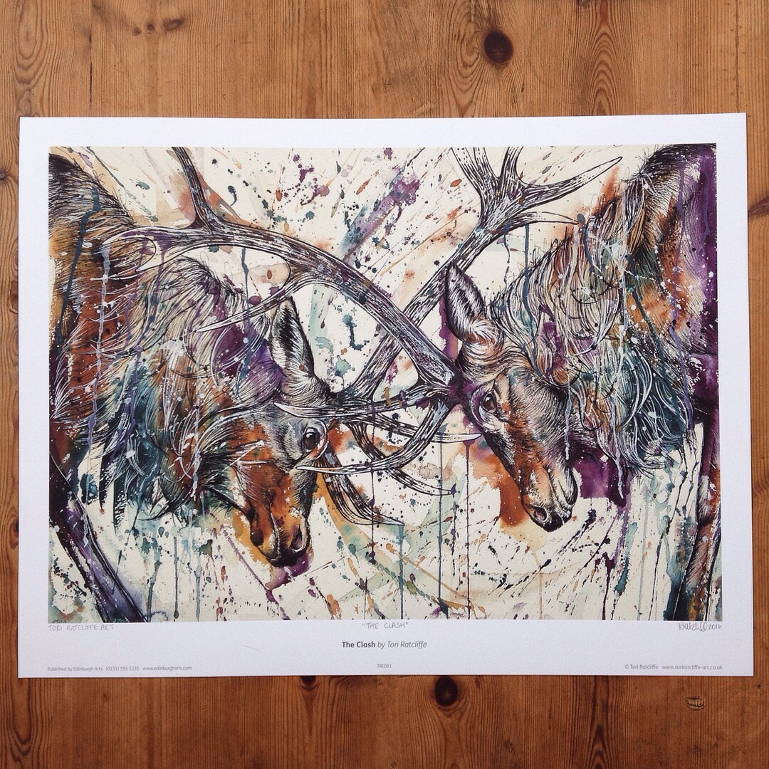 The Clash - Rutting Stags Print - Etsy UK