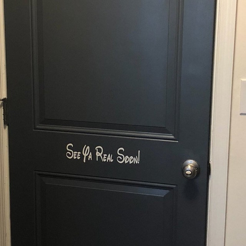 See Ya Real Soon Sign Home Decal Front Door Decal Home Sign - Etsy