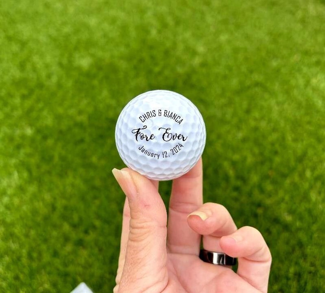 Personalized Wedding Golf Balls Custom Golf Wedding Favors Golf ...