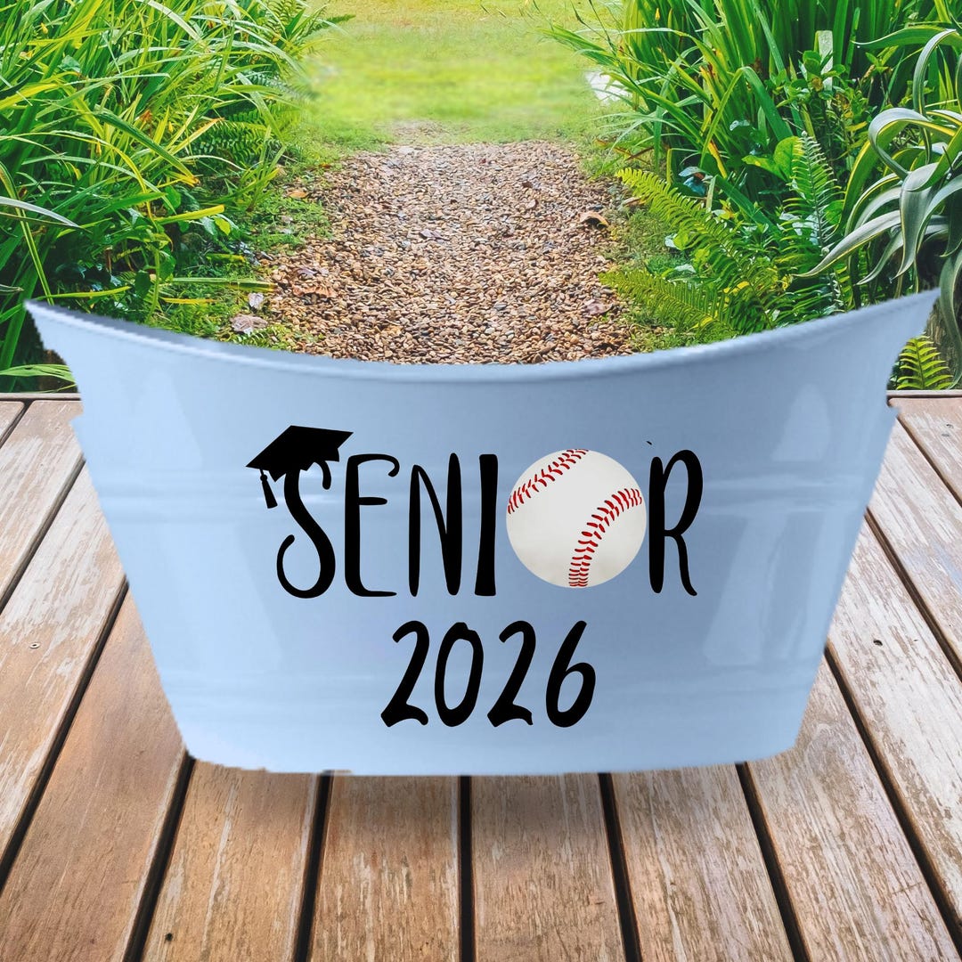 Dugout Bucket Personalized Baseball Basket Senior Class 2026 Senior ...