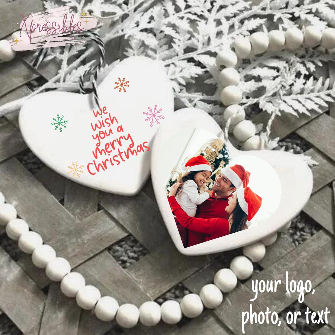 Design Your Own Ornament Personalized Christmas Ornament Heart Gift ...