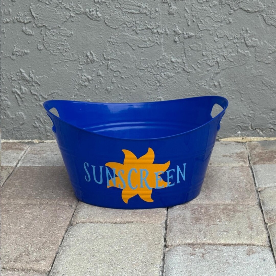 Sunscreen Packet Basket Outdoor Summer Bucket Sunscreen Holder for ...