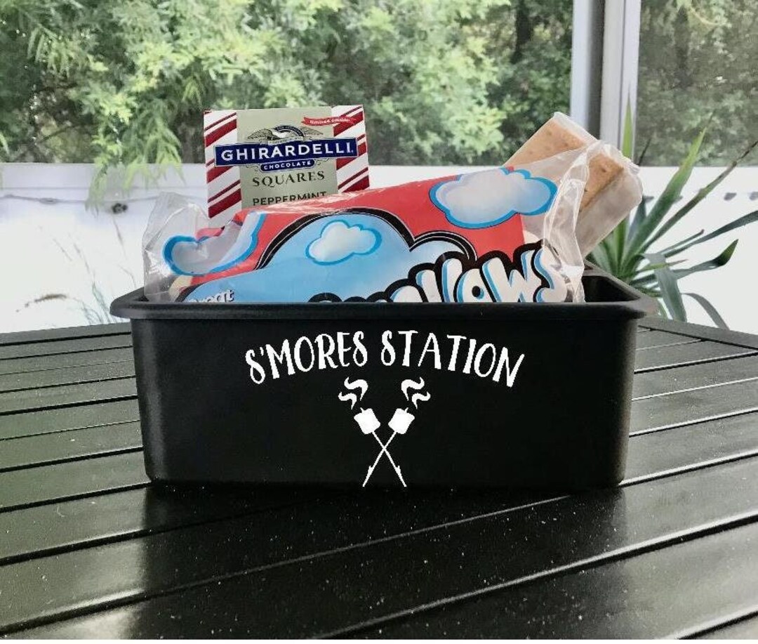 Smores Station Smores Caddy Let's Get Toasted Smores Kit Firepit ...