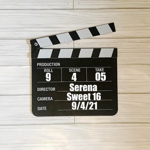 Hollywood Party Personalized Clapboard Movie Themed Wedding Hollywod ...