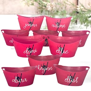 Personalized Dance Gift Basket Dance Birthday Reusable Basket ...