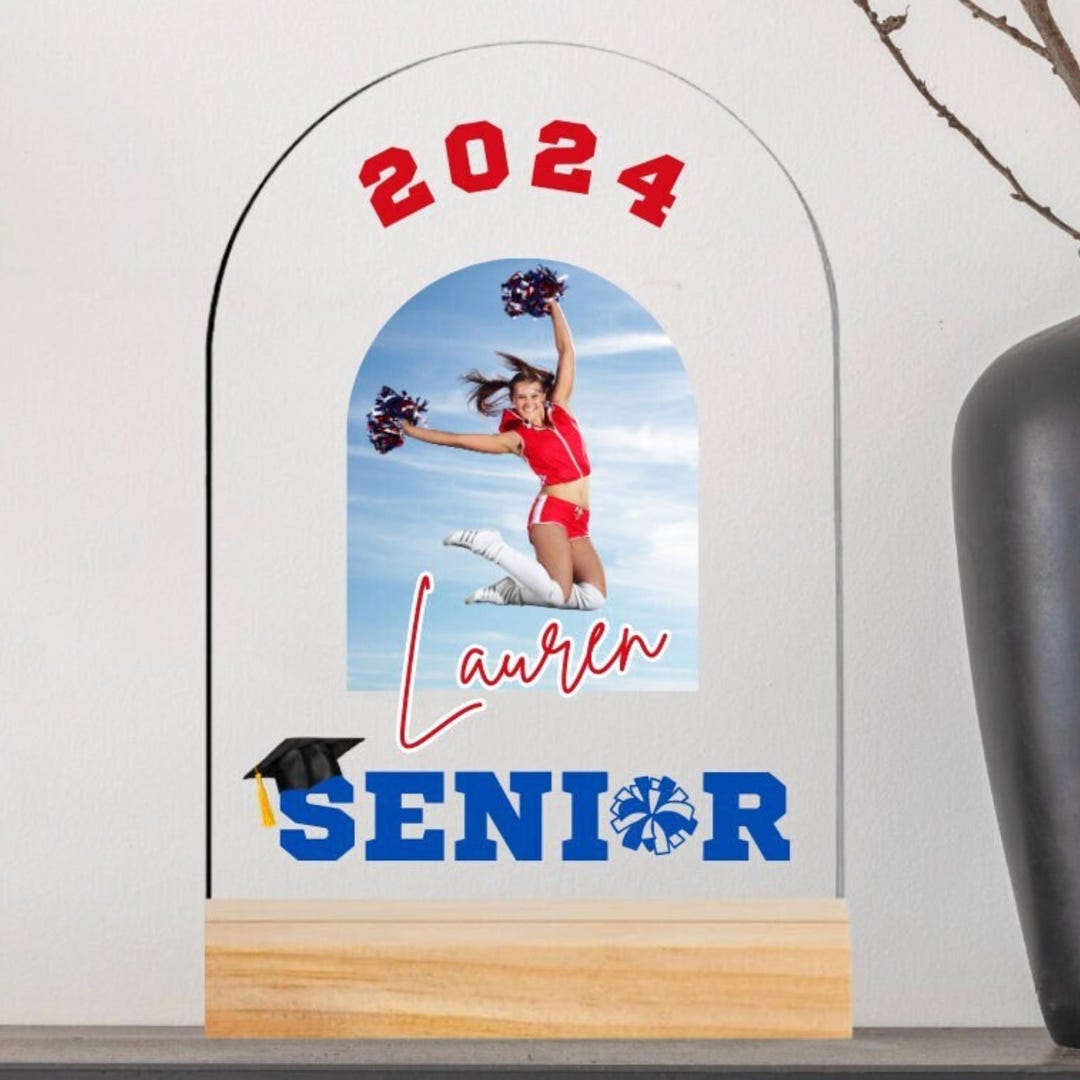 Senior Cheer Graduation Photo Award Varsity Personalized Photo Plaque ...