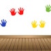 Hand Print Wall Decals 8 Handprint Decals 4 Sets of Hands Handprint ...