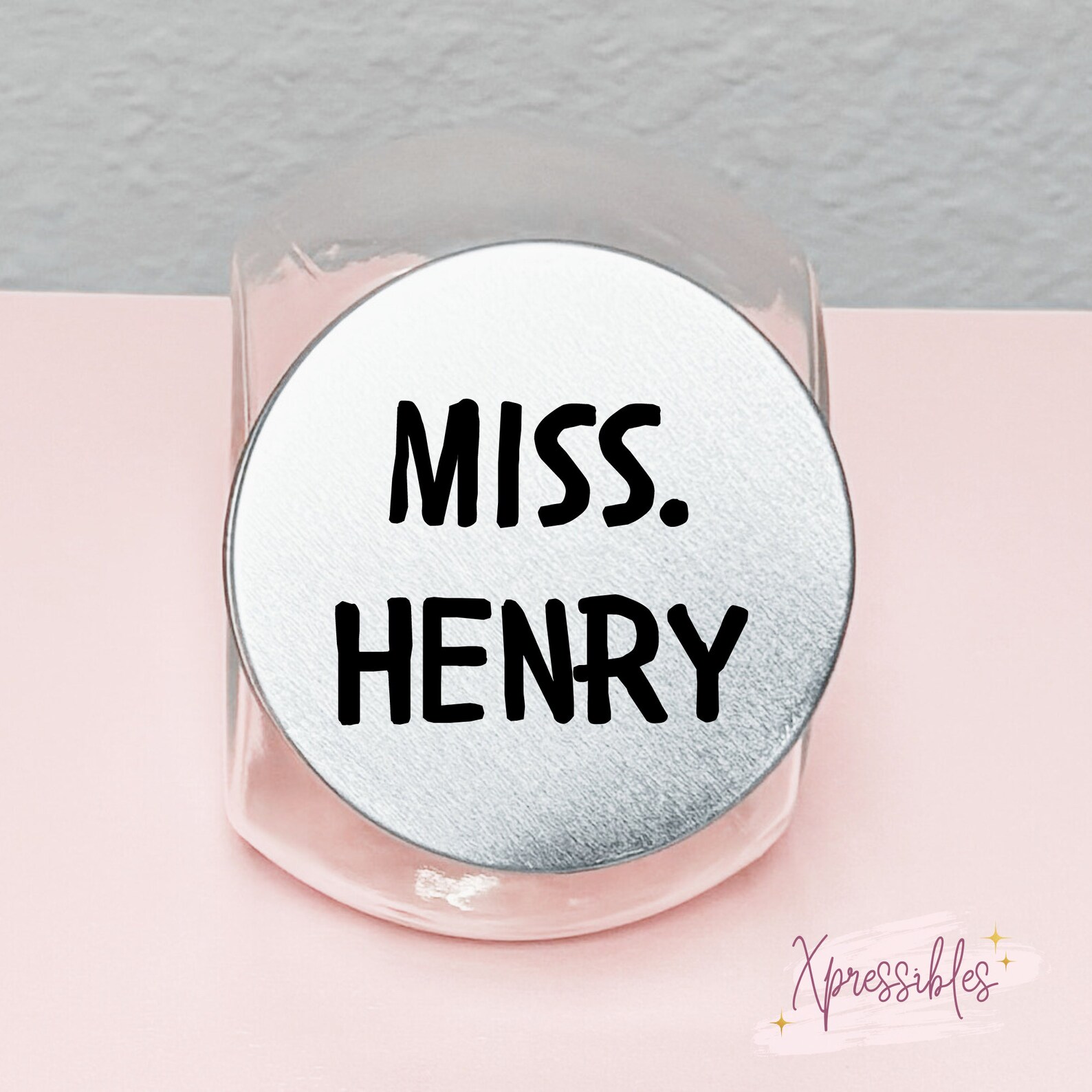 Christmas Candy Jar Sweet Tooth Gift for Her Personalized Candy Bowl ...