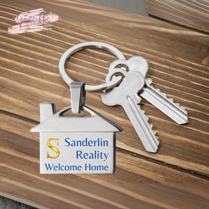 Rental Keys Custom Key Chain Real Estate Giveaway Item Personalized ...